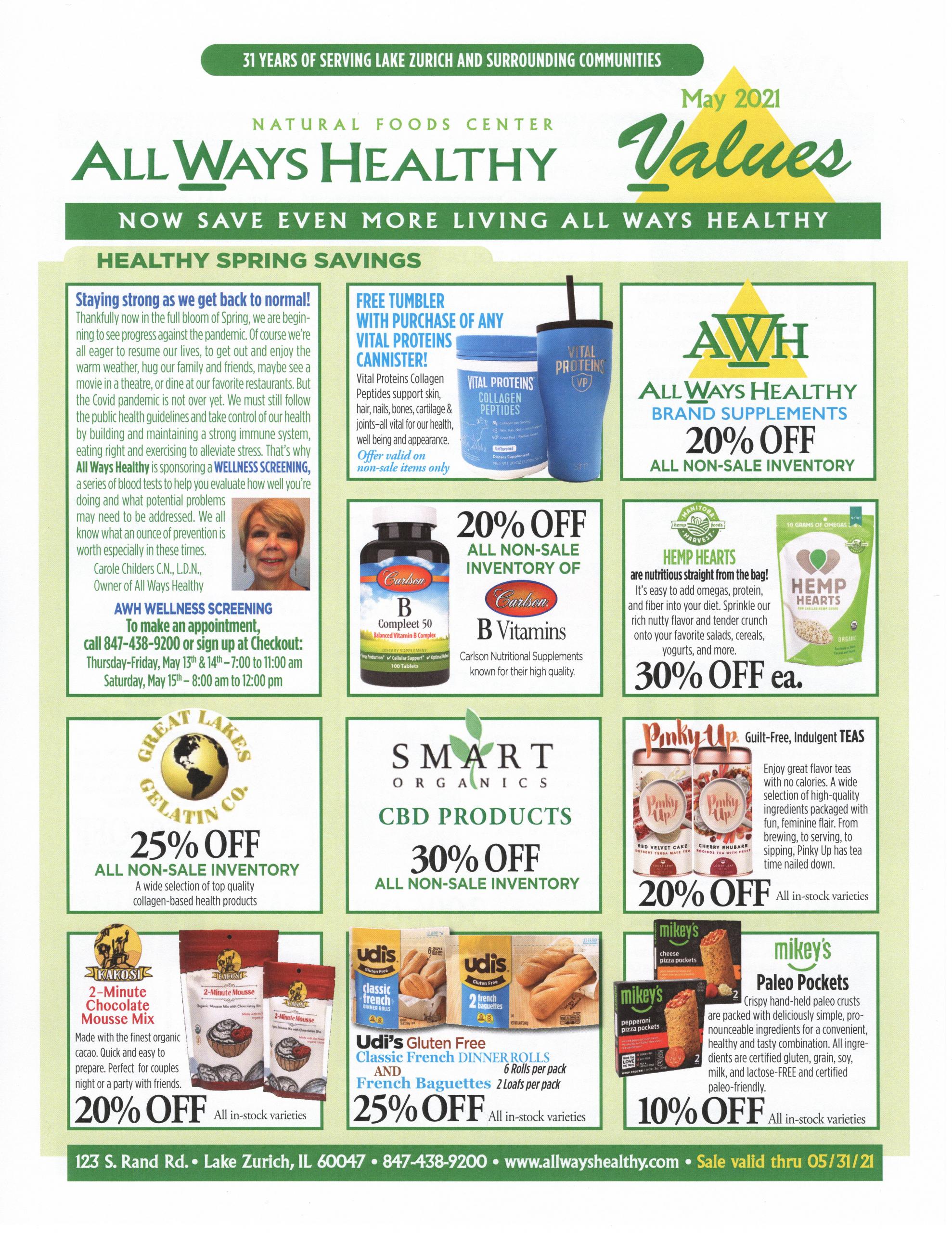 ALL Ways Healthy Flyer - Health Food Radar